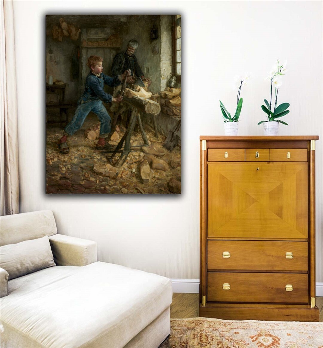 Henry Ossawa Tanner the Young Sabot Maker 1895 Canvas Print Wall Art ...