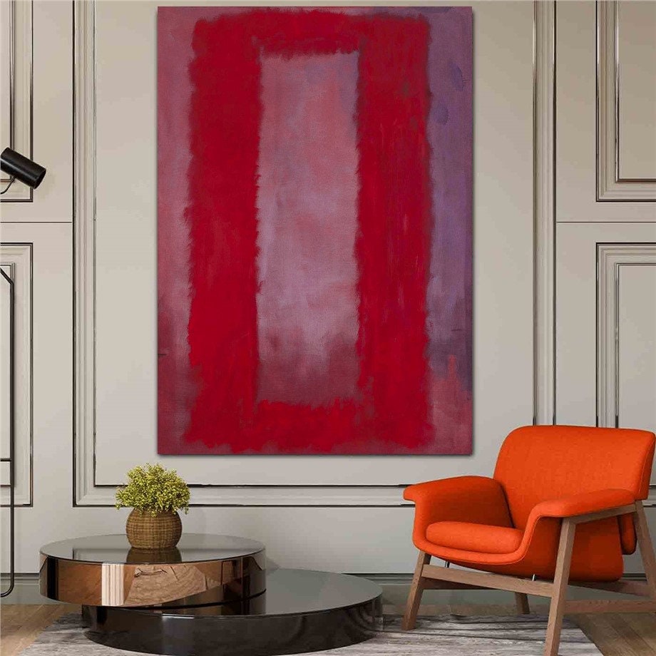 Mark Rothko Red on Maroon 1959 Canvas Print Wall Art,rothko Poster ...