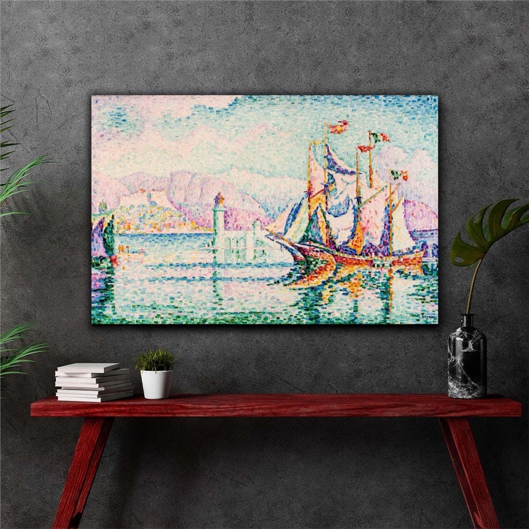 Paul Signac Antibes Morning Canvas Print Wall Art,signac Poster,signac ...