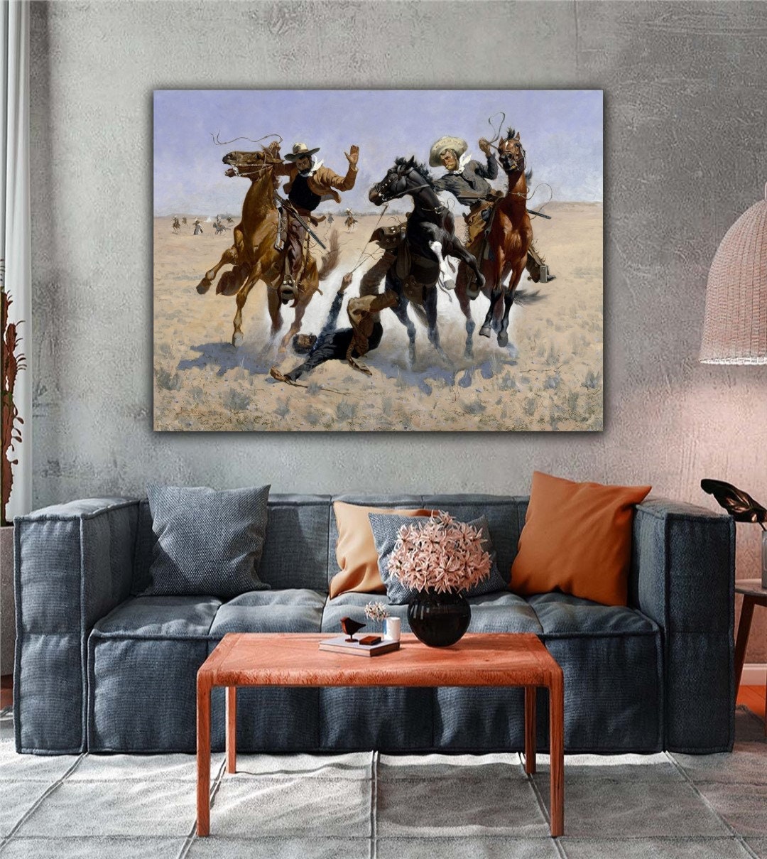 Frederic Remington Aiding a Comrade 1890 Canvas Print Wall Art ...