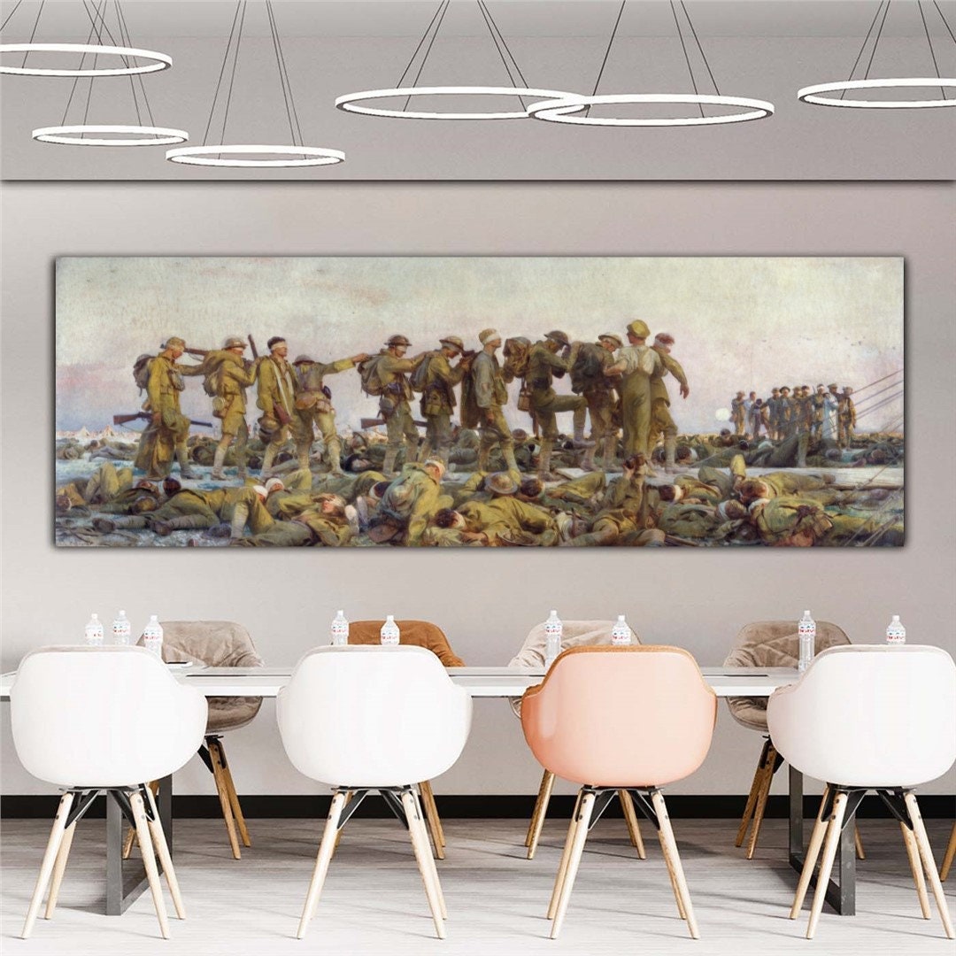 John Singer Sargent Gassed 1919 Canvas Print Wall Art,sargent Painting ...