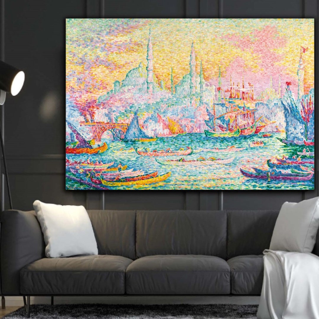 Paul Signac La Corne D'or Constantinople 1907 Canvas Print Wall Art ...