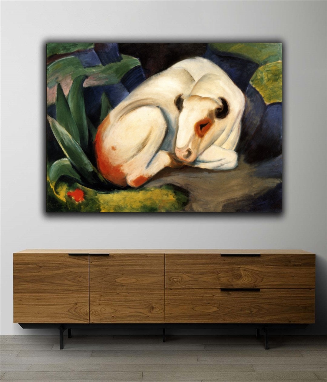 Franz Marc Der Stier Canvas Print Wall Art,franz Marc Poster,franz Marc ...