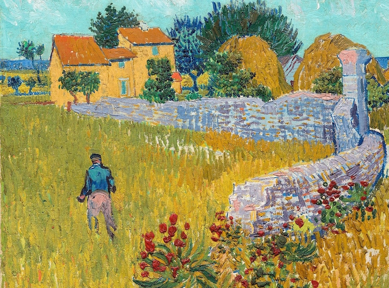 Vincent Van Gogh Farmhouse in Provence 1888 Canvas Print Wall Art,van ...