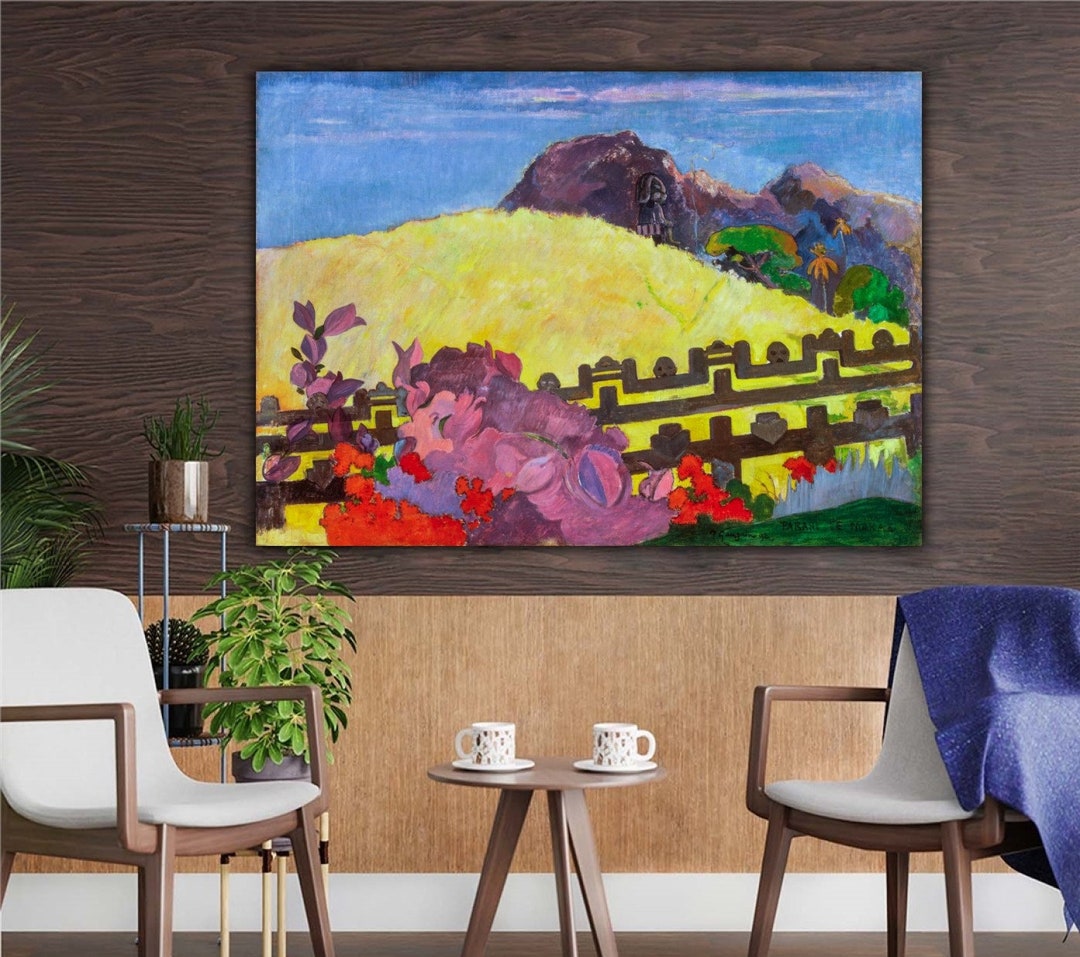 Paul Gauguin the Sacred Mountain Canvas Print Wall Art,gauguin Poster ...