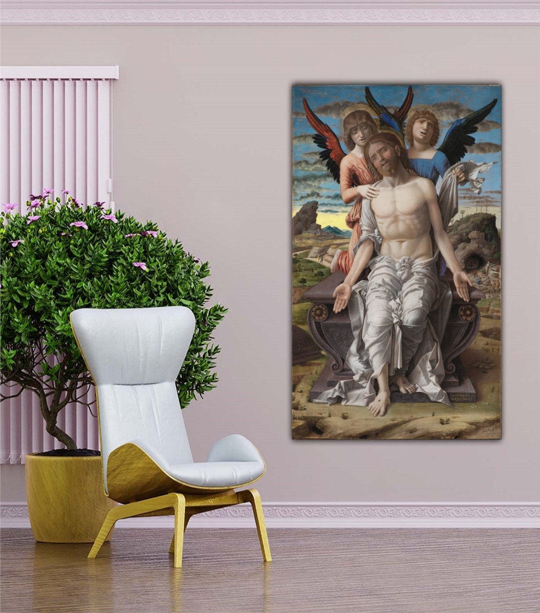 Andrea Mantegna Christ as the Suffering Redeemer 1495 Canvas Print Wall Art,mantegna Painting ...
