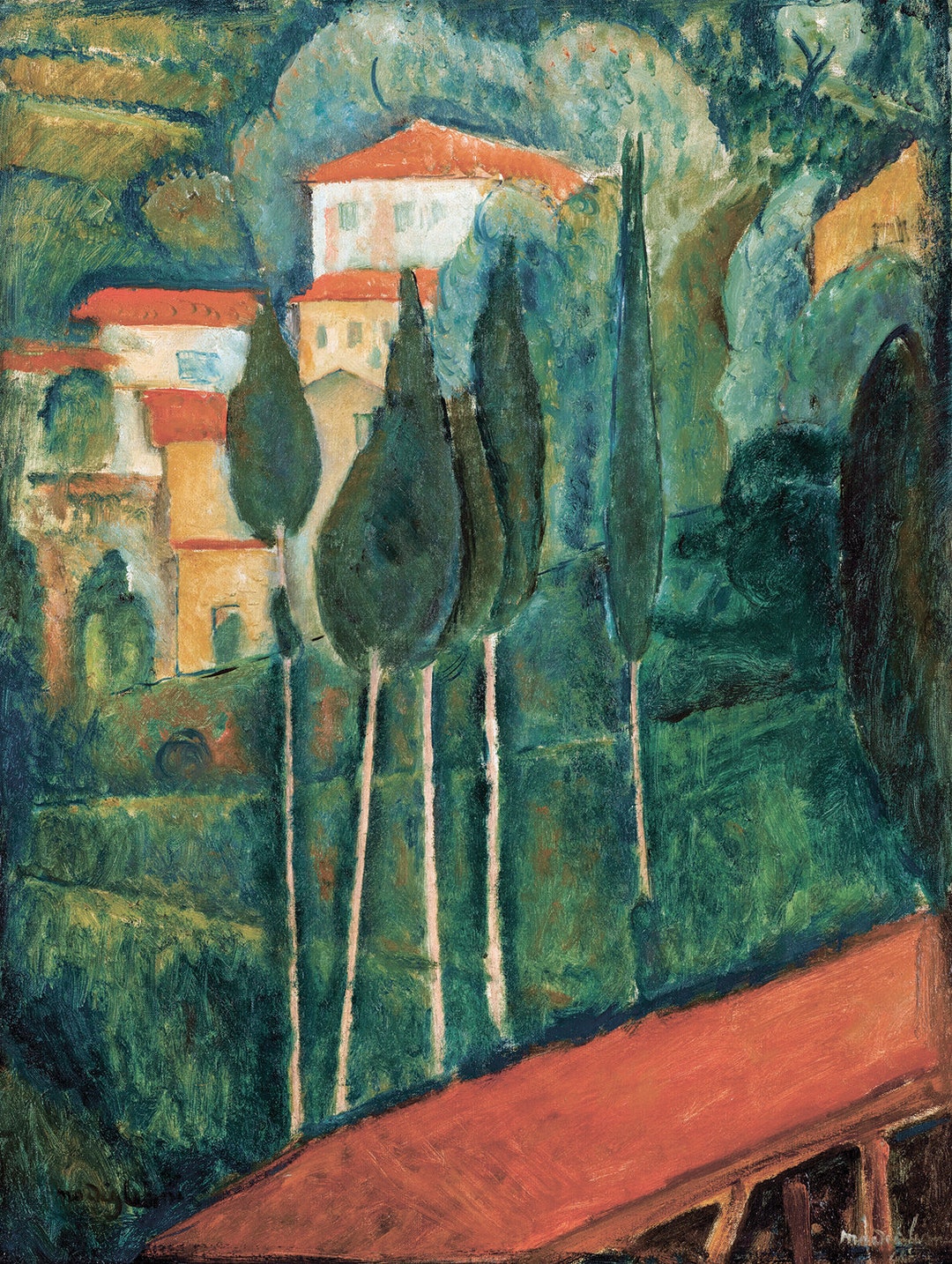 Amedeo Modigliani Landscape Canvas Print Wall Art,modigliani Paysage ...