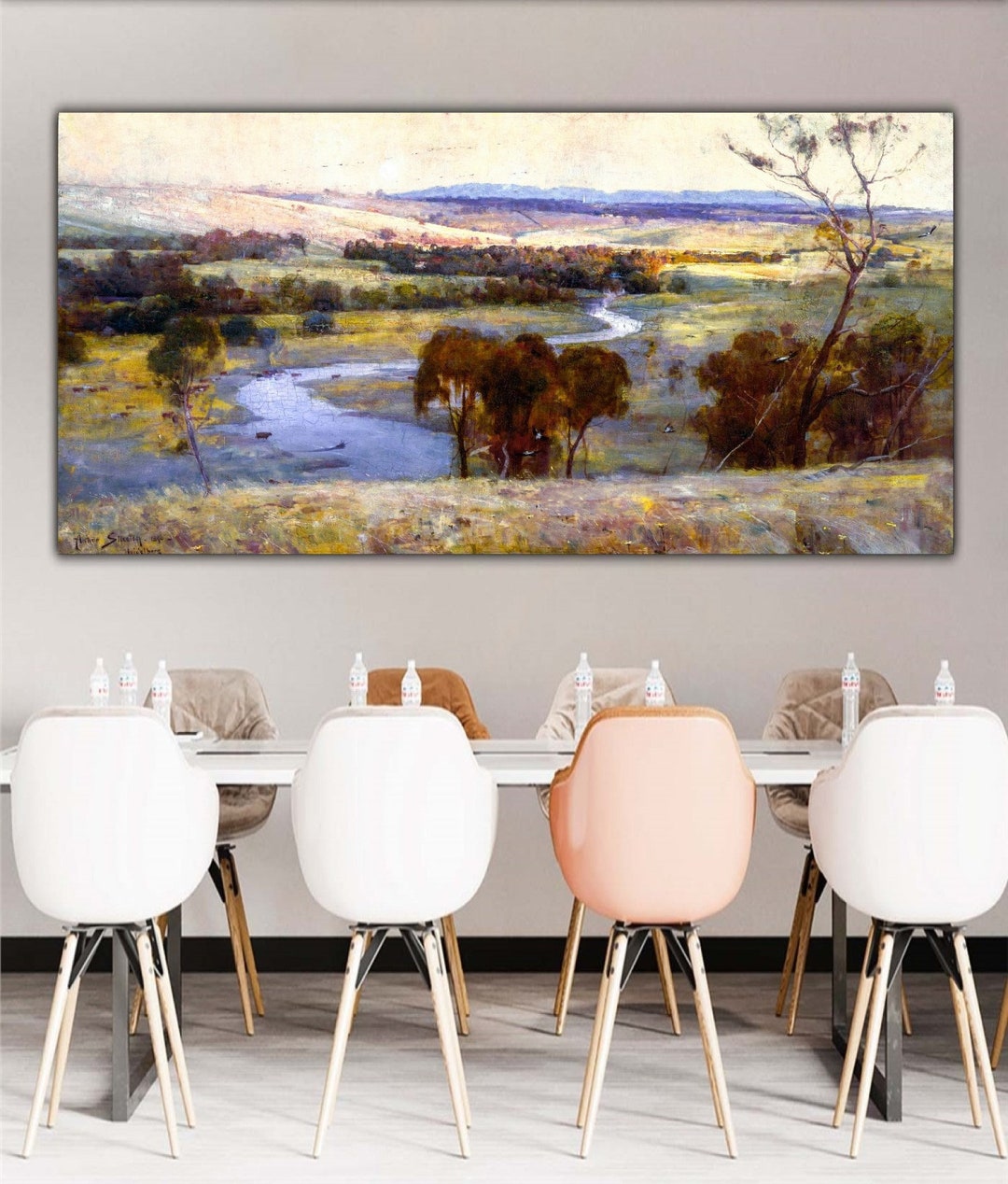 Arthur Streeton Still Glides the Stream and Shall for Ever Glide 1890 ...