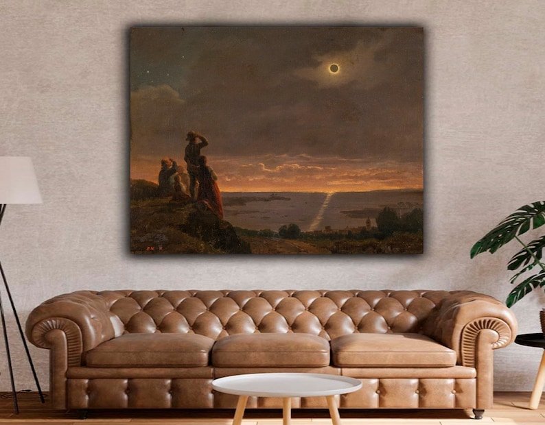Bengt Nordenberg Solar Eclipse 1851 Canvas Print Wall Art,swedish ...