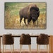 American Bison Canvas Print Wall Art,bison Poster,bison Painting,bison ...