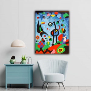 Joan Miró the Garden 1925 Canvas Print Wall Art,joan Miró Poster,joan ...