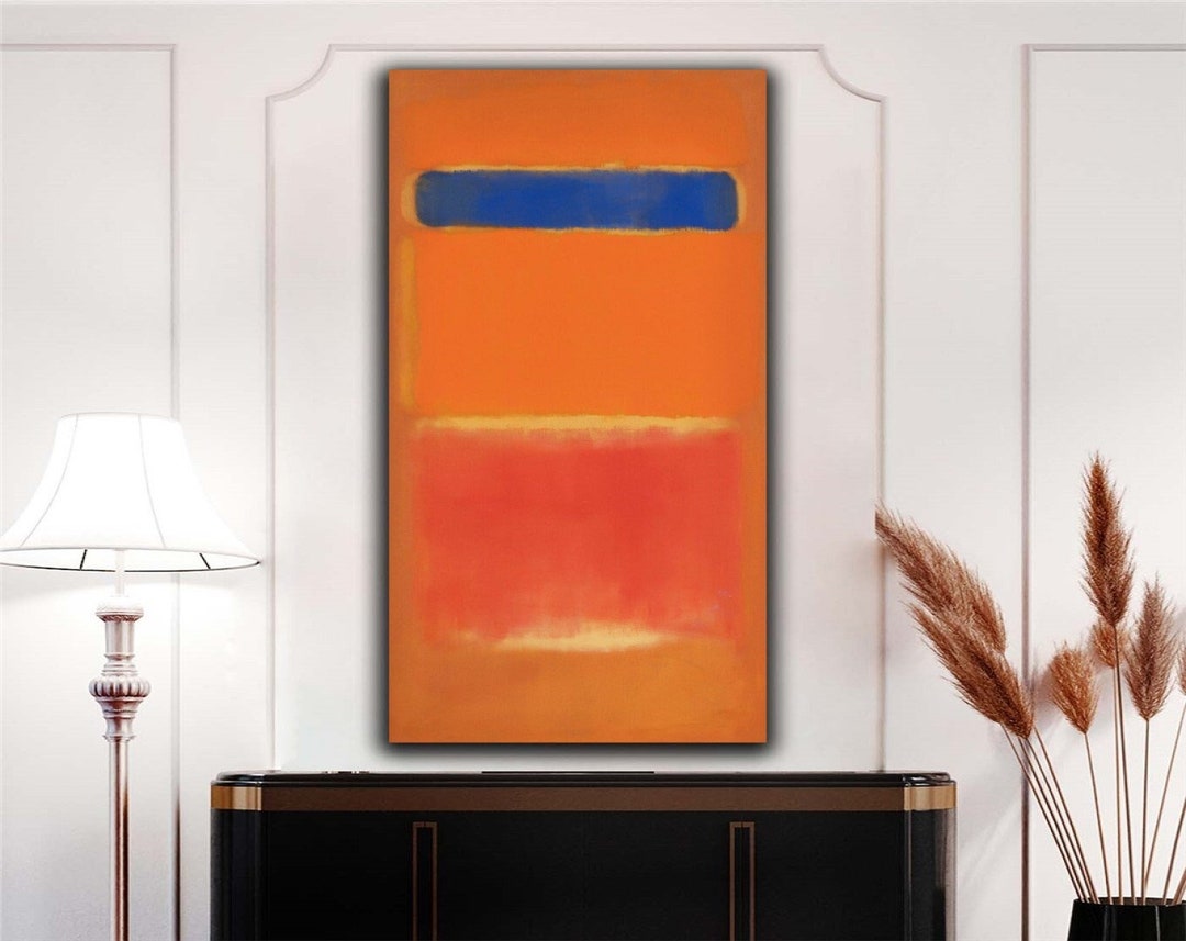 Mark Rothko Blue Over Red 1953 Canvas Print Wall Art,mark Rothko Poster ...