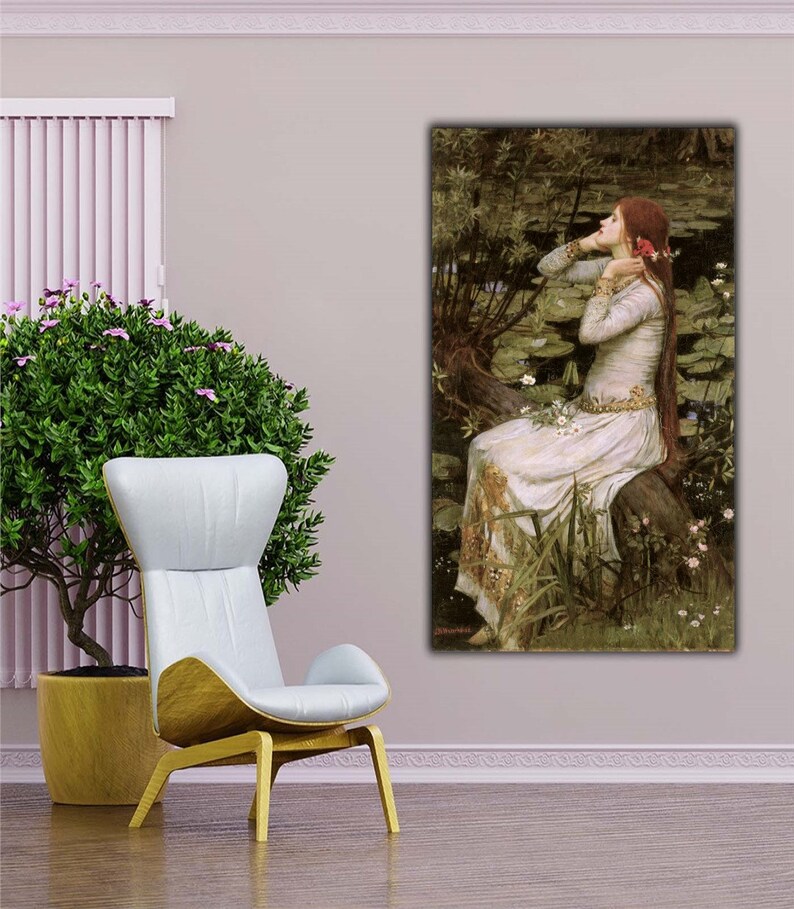 John William Waterhouse Ophelia 1894 Canvas Print Wall - Etsy