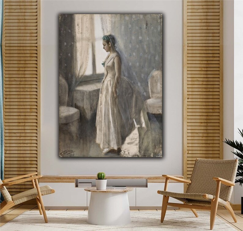 Anders Zorn the Bride 1886 Canvas Print Wall Art,swedish Painter,the ...