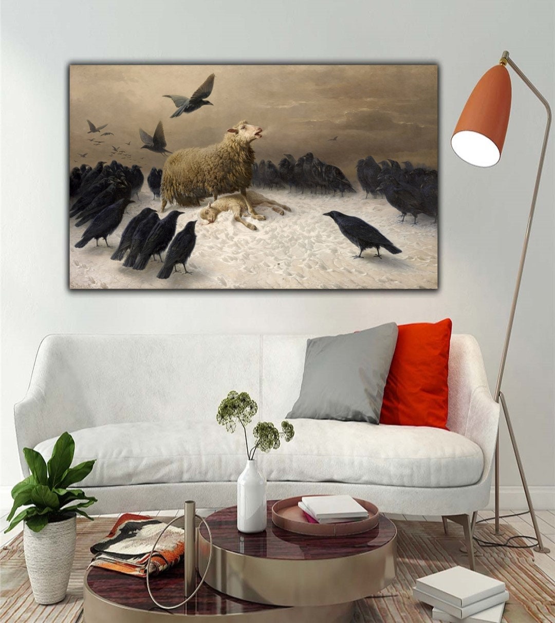 August Friedrich Schenk Anguish 1878 Canvas Print Wall Art,anguish ...