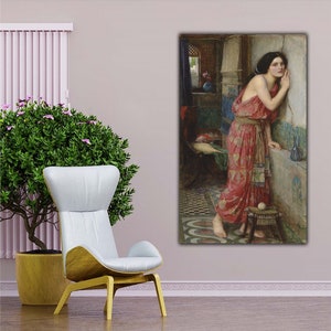 John William Waterhouse Thisbe 1909 Canvas Print Wall Art,waterhouse ...