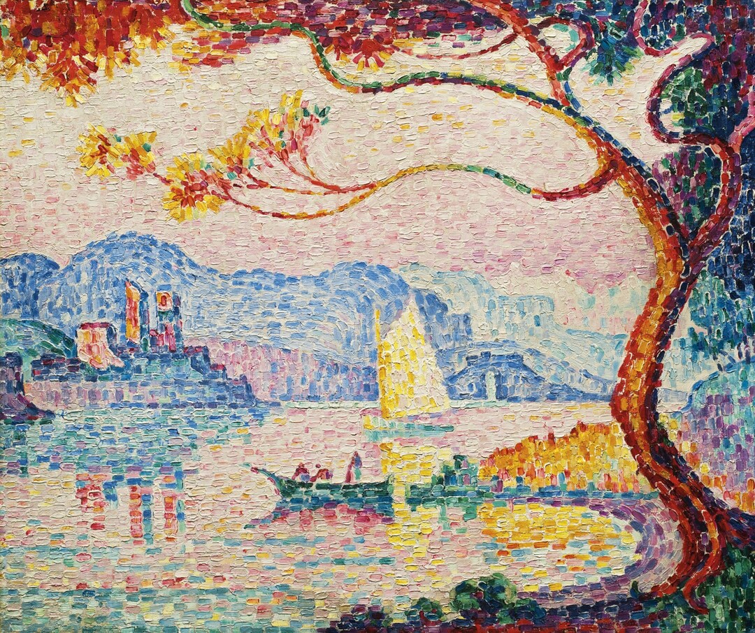 Paul Signac Antibes Petit Port De Bacon Canvas Print Wall Art,signac ...