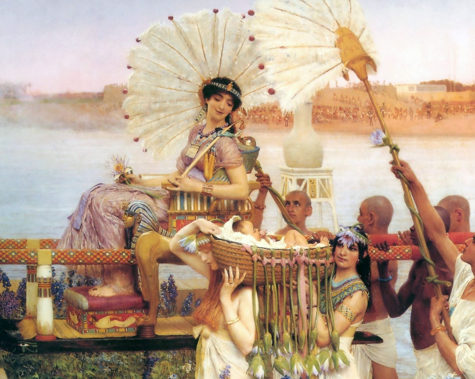 Lawrence Alma-tadema the Finding of Moses 1904 Canvas Print - Etsy