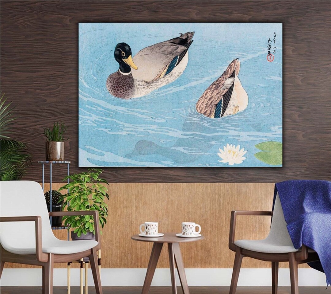 Hashiguchi Goyō Ducks 1920 Canvas Print Wall Art,goyō Poster,goyō ...