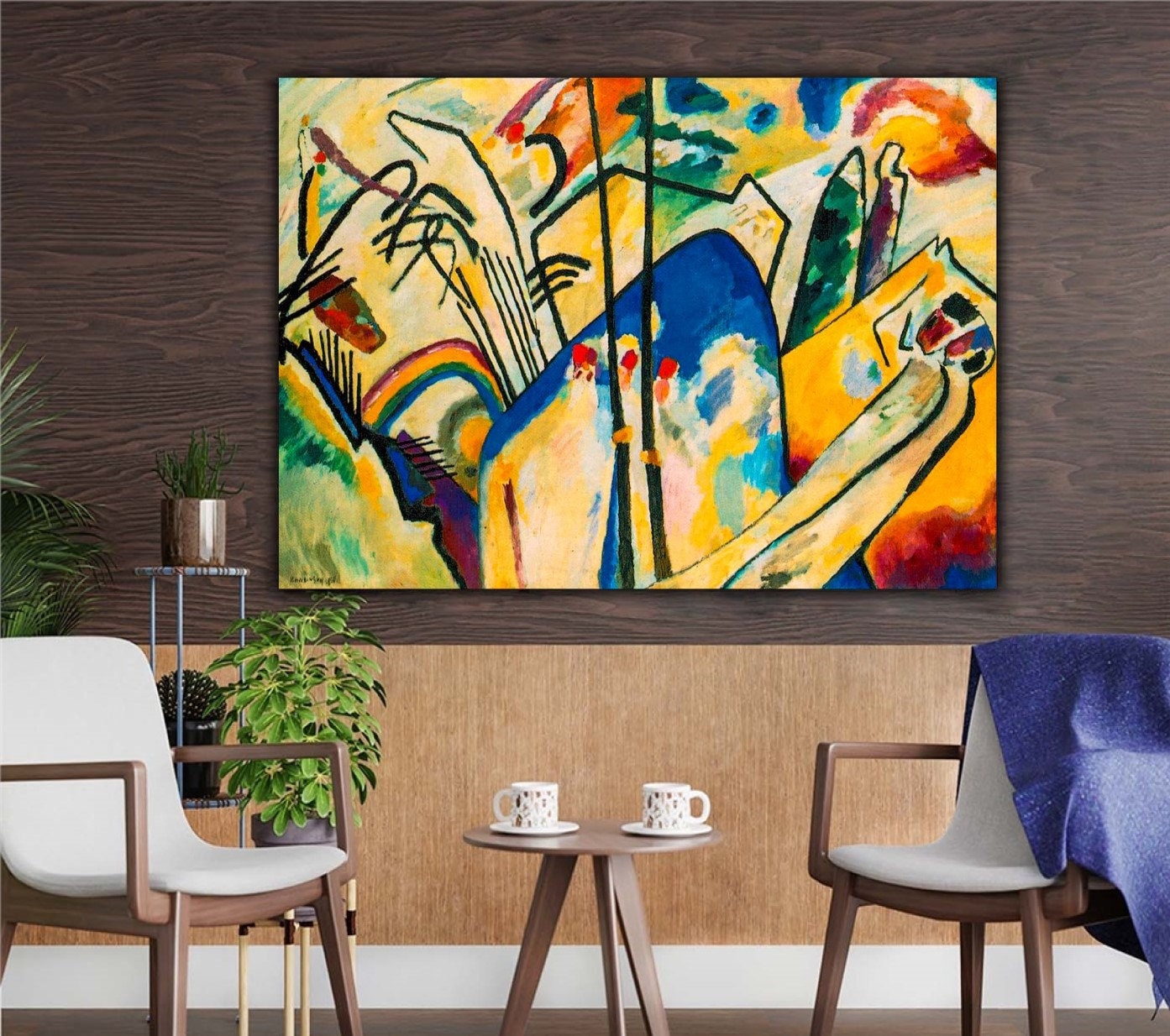 Wassily Kandinsky Composition No. 4 1911 Canvas Print Wall Art ...