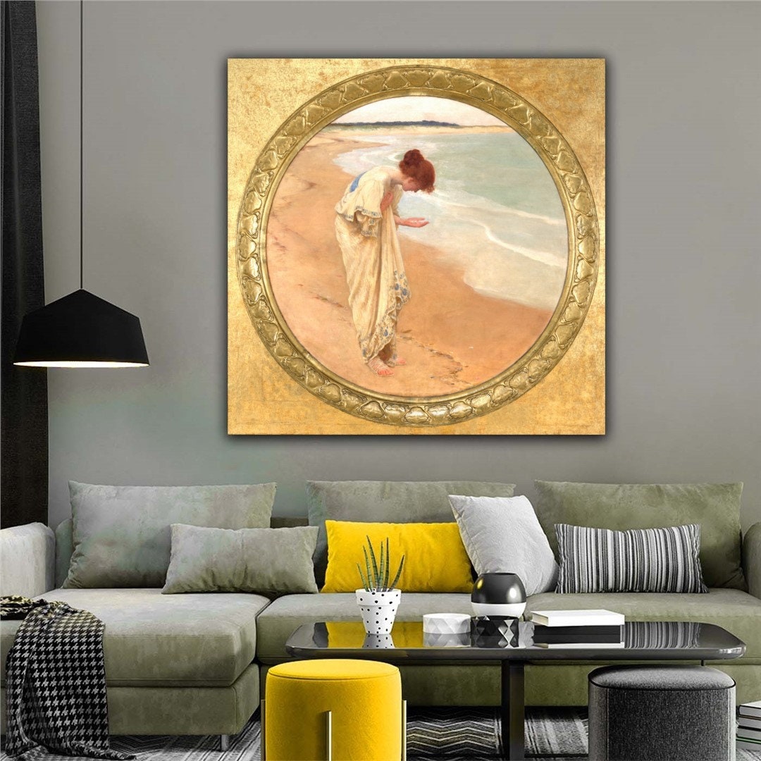 William Henry Margetson the Sea Hath Its Pearls 1897 Canvas Print Wall ...