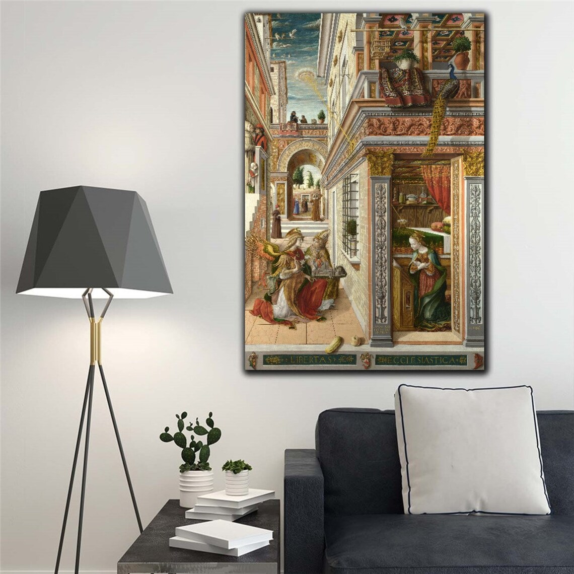 Carlo Crivelli the Annunciation With Saint Emidius 1486 Canvas - Etsy