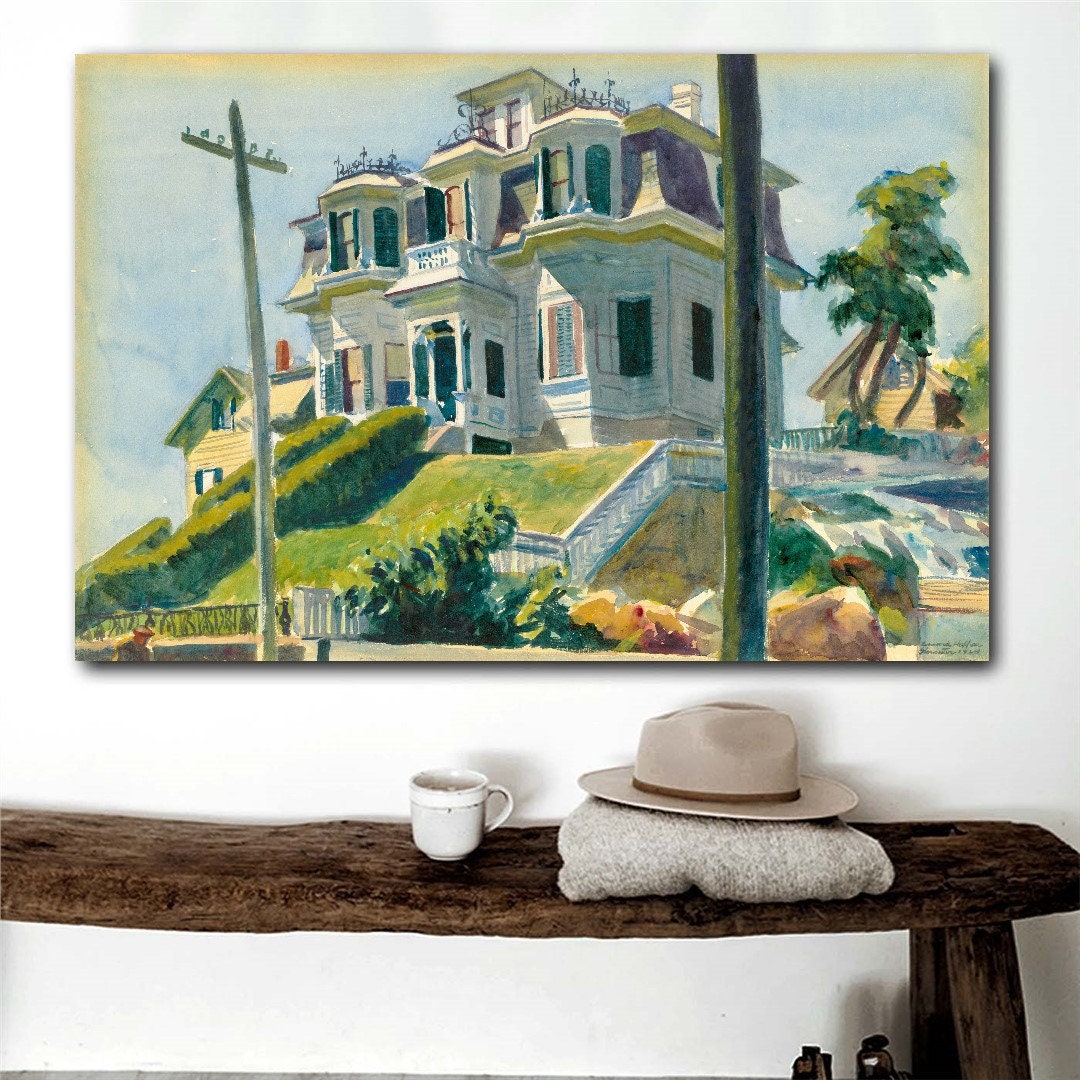 Edward Hopper Haskell's House 1924 Canvas Print Wall Art,hopper Poster ...