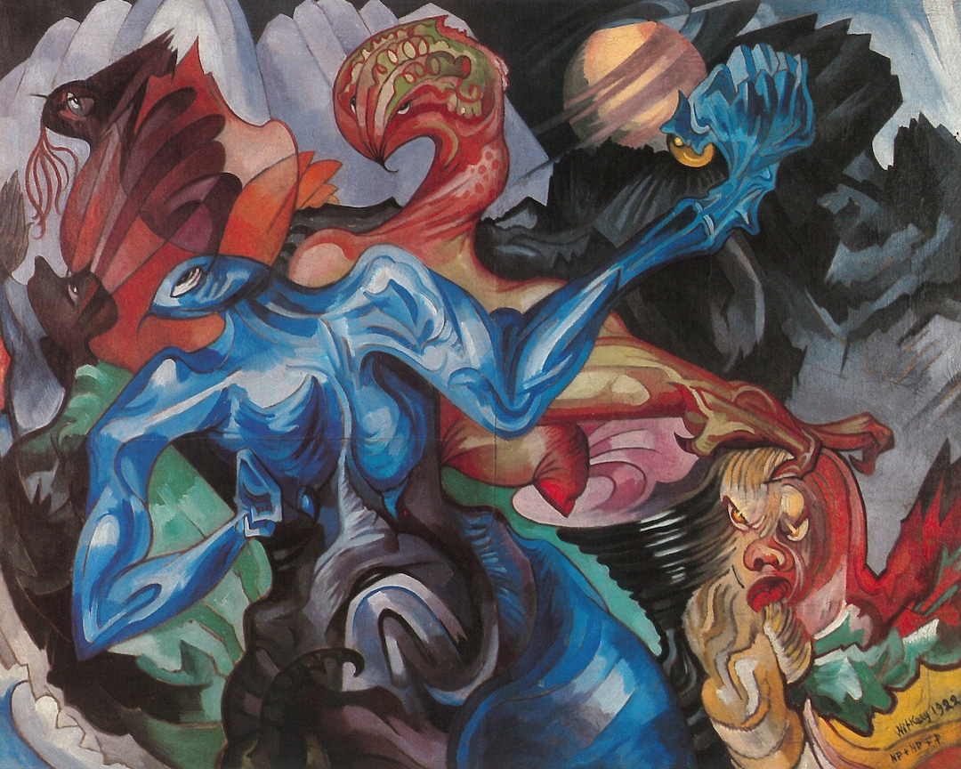 Stanisław Ignacy Witkiewicz Composition 1922 Canvas Print Wall Art ...