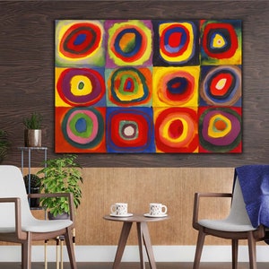 Wassily Kandinsky Color Study Squares With Concentric Circles 1913 ...
