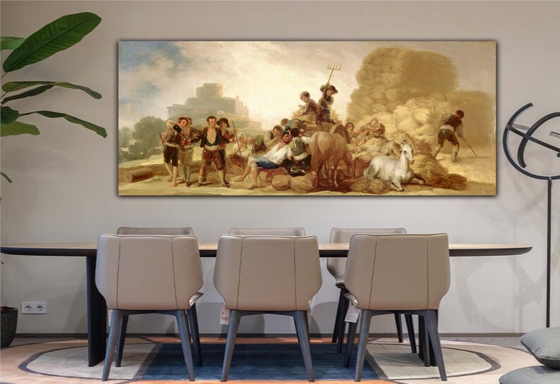 Francisco Goya the Threshing Floor 1787 Canvas Print Wall Art,francisco ...