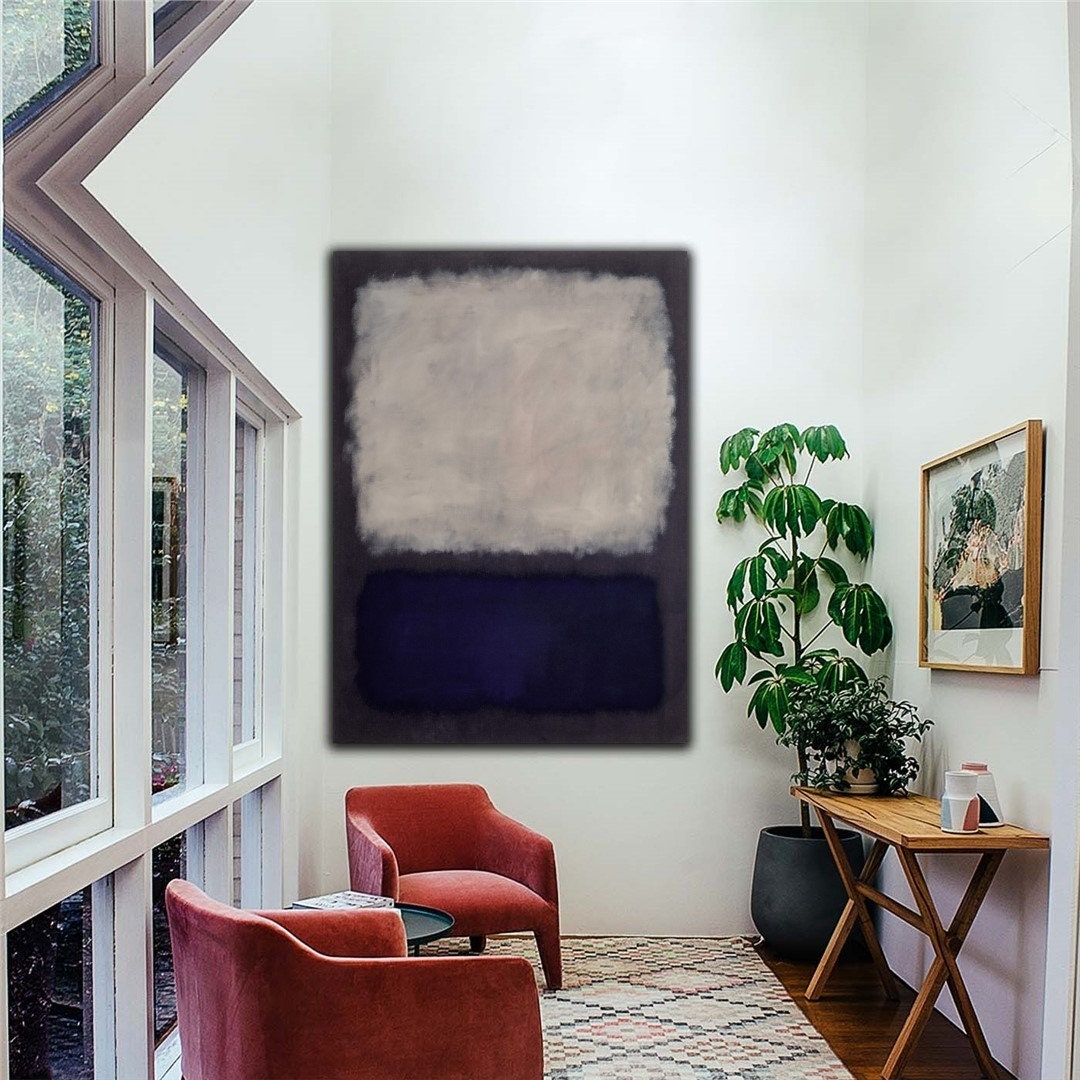 Mark Rothko Blue and Gray 1962 Canvas Print Wall Artmark - Etsy