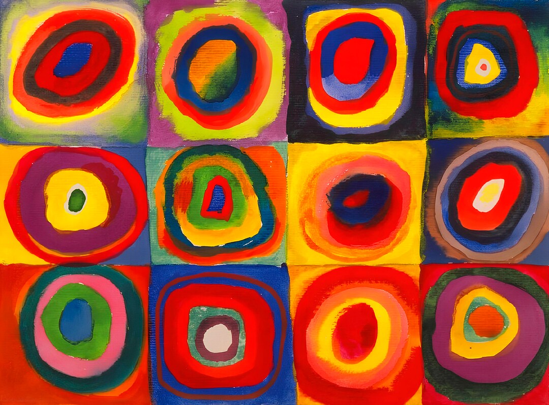 Wassily Kandinsky Color Study Squares With Concentric Circles 1913 ...