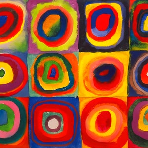 Wassily Kandinsky Color Study Squares With Concentric Circles 1913 ...