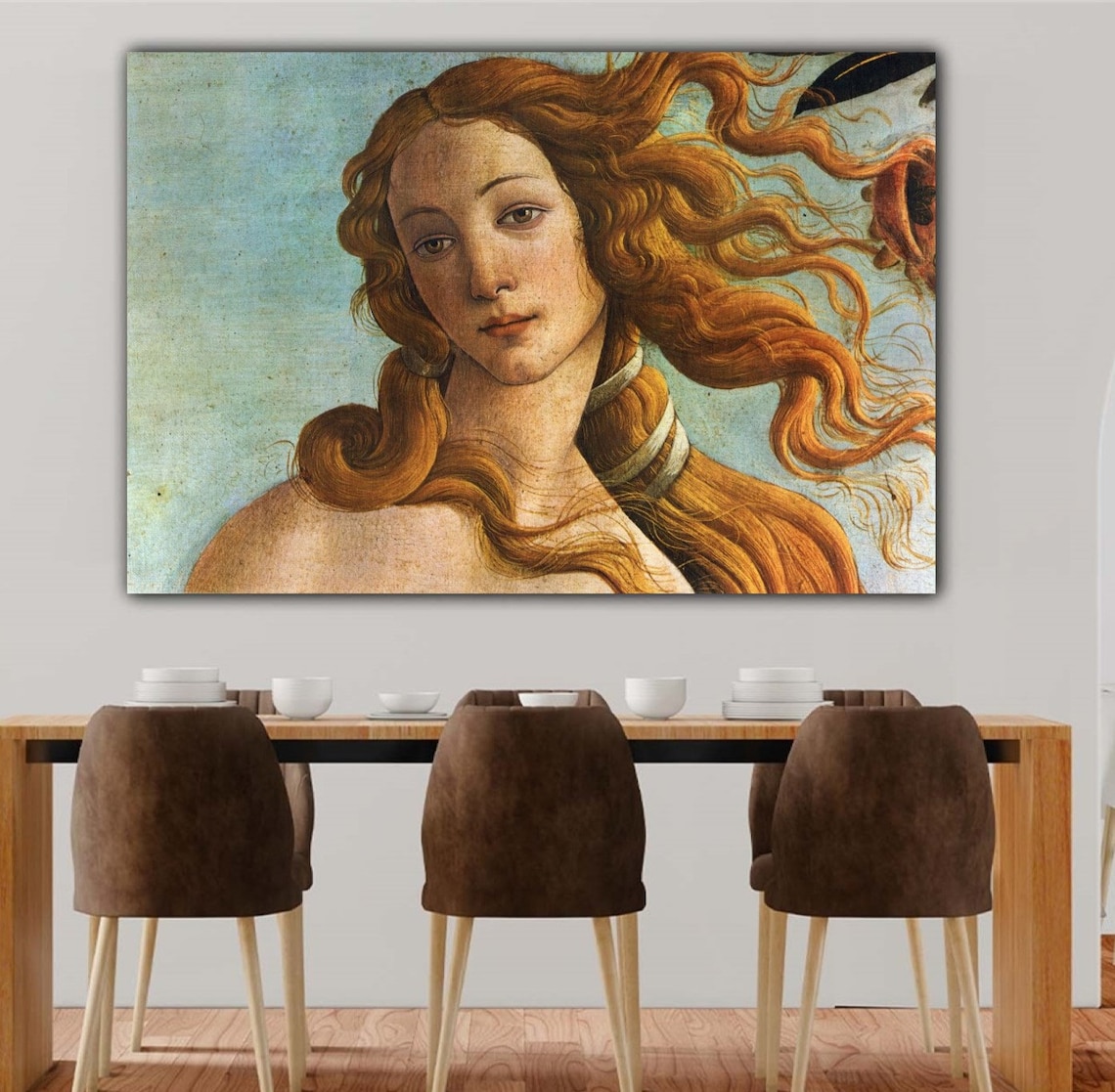 Sandro Botticelli the Birth of Venus detail 1480 Canvas - Etsy