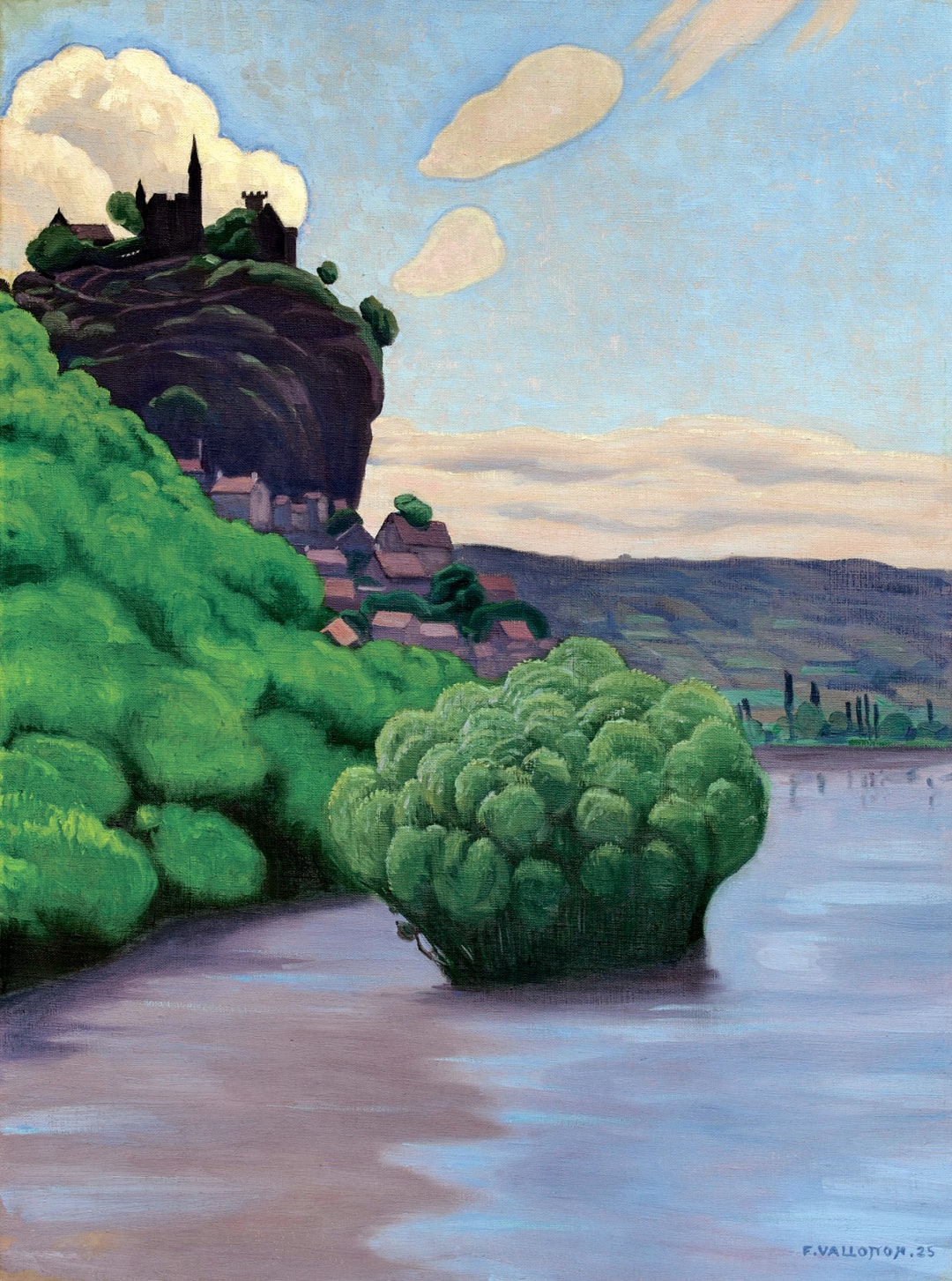 Felix Vallotton La Dordogne à Beynac Canvas Print Wall Art,vallotton ...