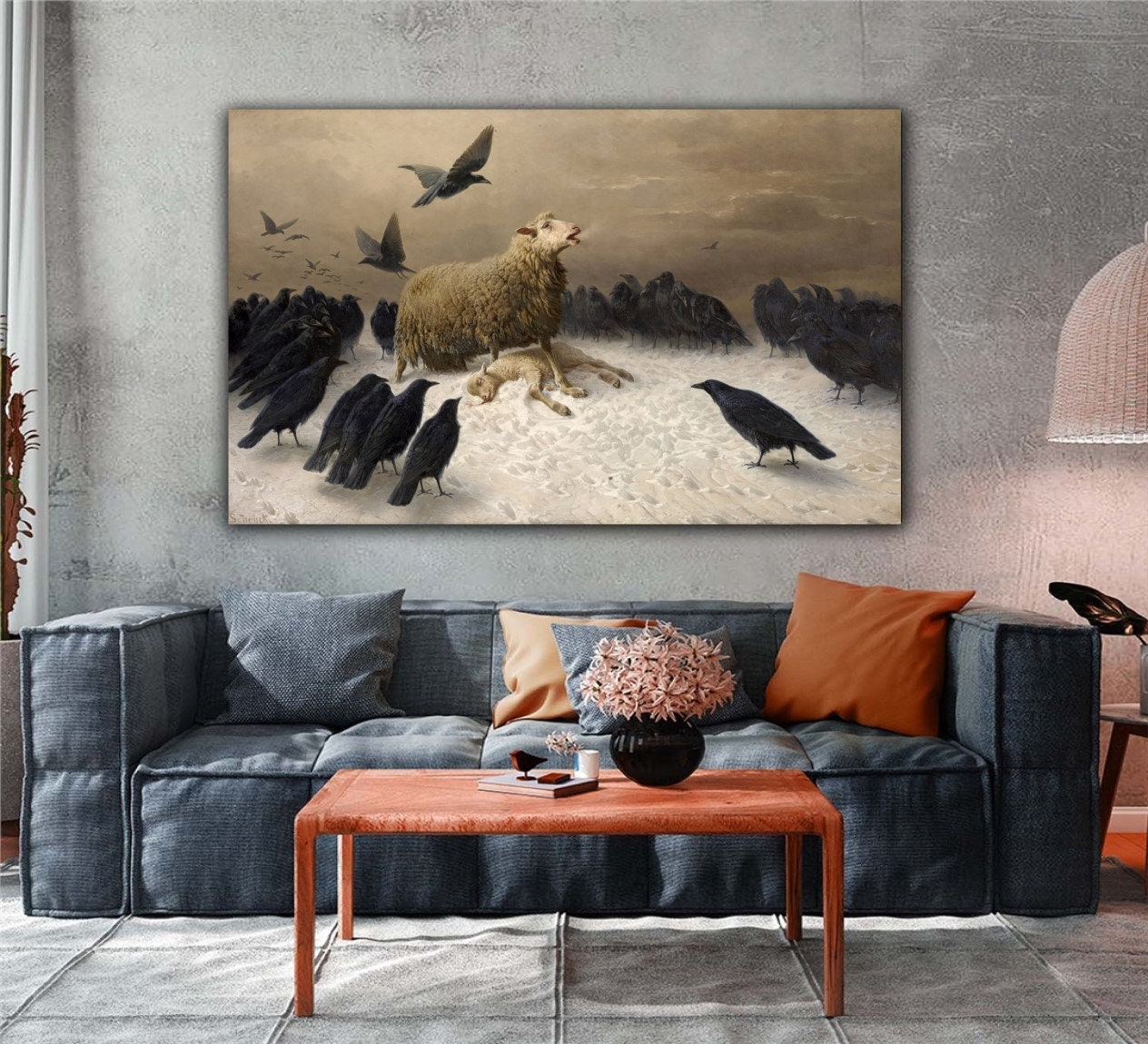 August Friedrich Schenk Anguish 1878 Canvas Print Wall Art,anguish ...