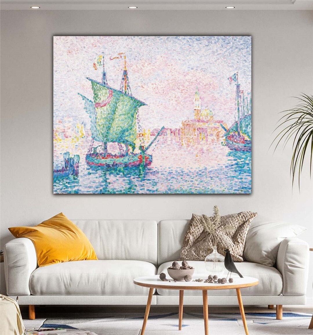 Paul Signac Venice the Pink Cloud 1909 Canvas Print Wall Art,signac ...