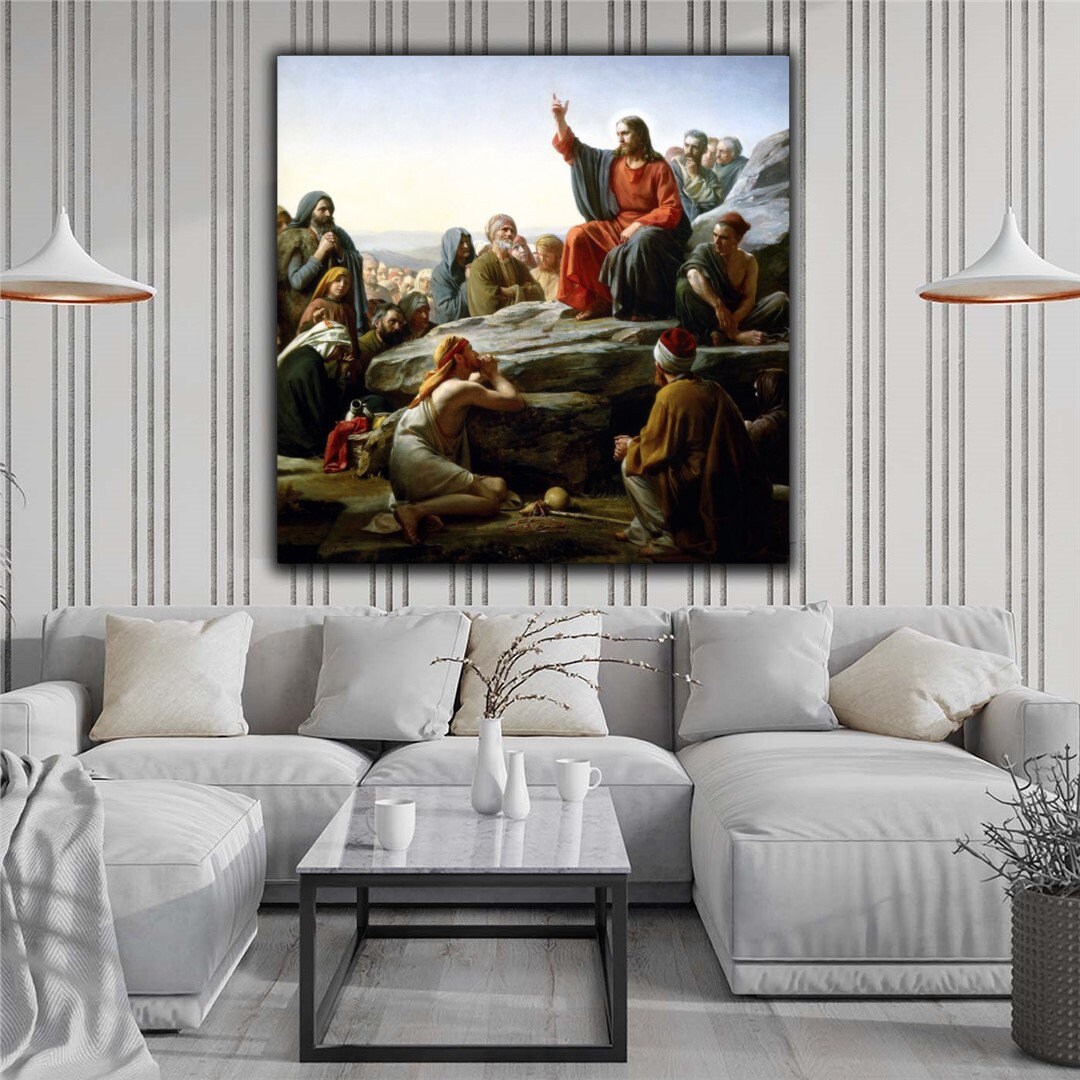 Carl Bloch Sermon on the Mount 1865 Canvas Print Wall Art,carl Bloch ...