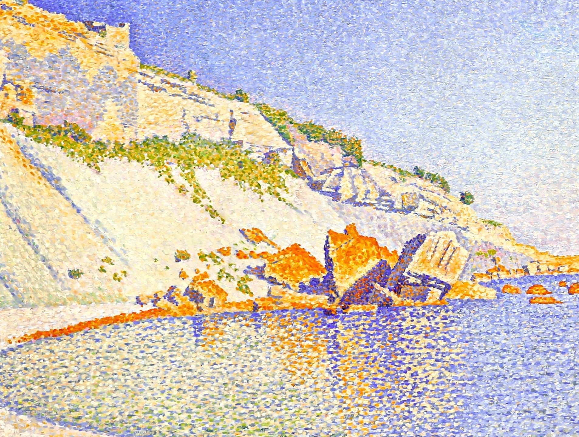 Paul Signac Cassis Cap Lombard Opus 1889 Canvas Print Wall Art,paul ...
