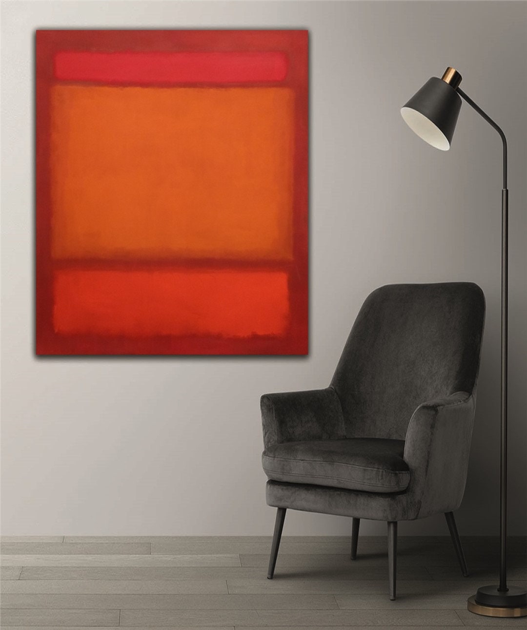 Mark Rothko Red Orange on Red 1962 Canvas Print Wall Art,rothko Poster ...