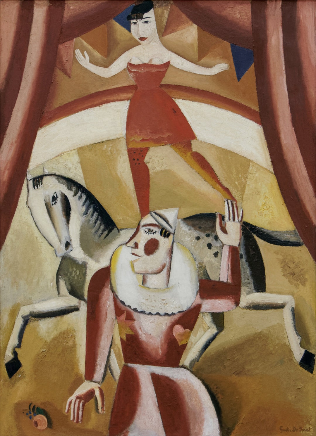 Gustave De Smet Le Cirque 1924 Canvas Print Wall Art,smet Print,smet Painting,smet Poster,art ...