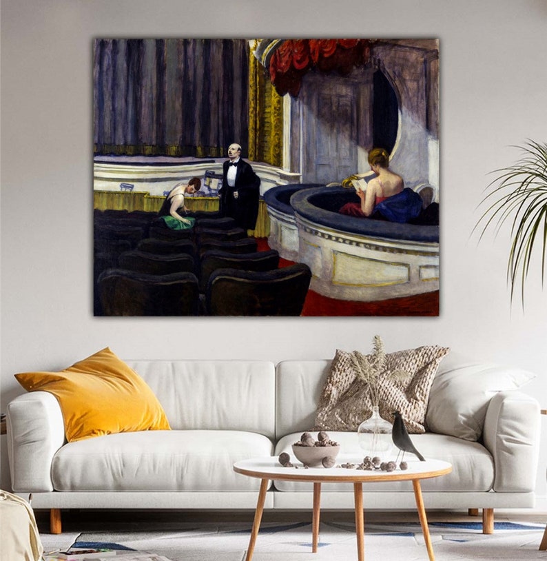 Edward Hopper Two on the Aisle 1927 Canvas Print Wall Art,hopper Poster ...