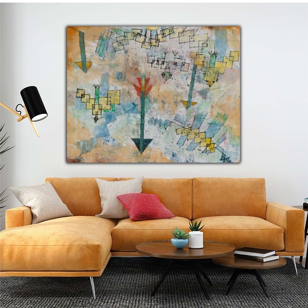 Paul Klee Birds Swooping Down and Arrows Canvas Print Wall Art,klee ...