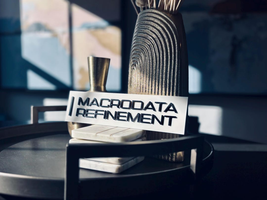 Macrodata Refinement Sign From Severance - Apple TV - Lumon Industries (NEW Larger Size: 9.75" X ...