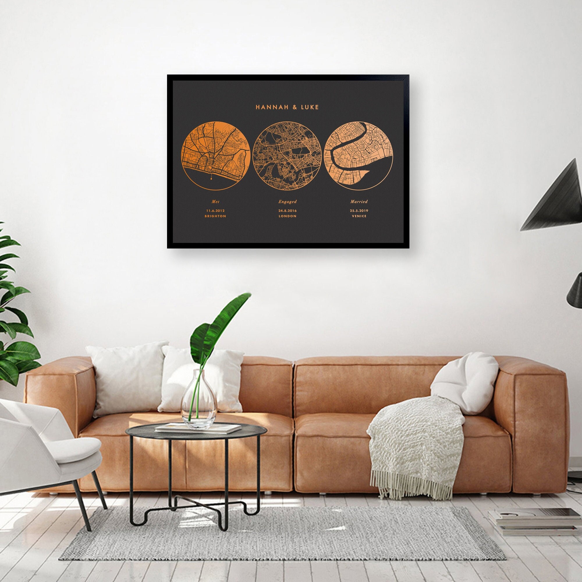 Custom Location Maps for Wedding Anniversaries Birthday Gifts - Etsy