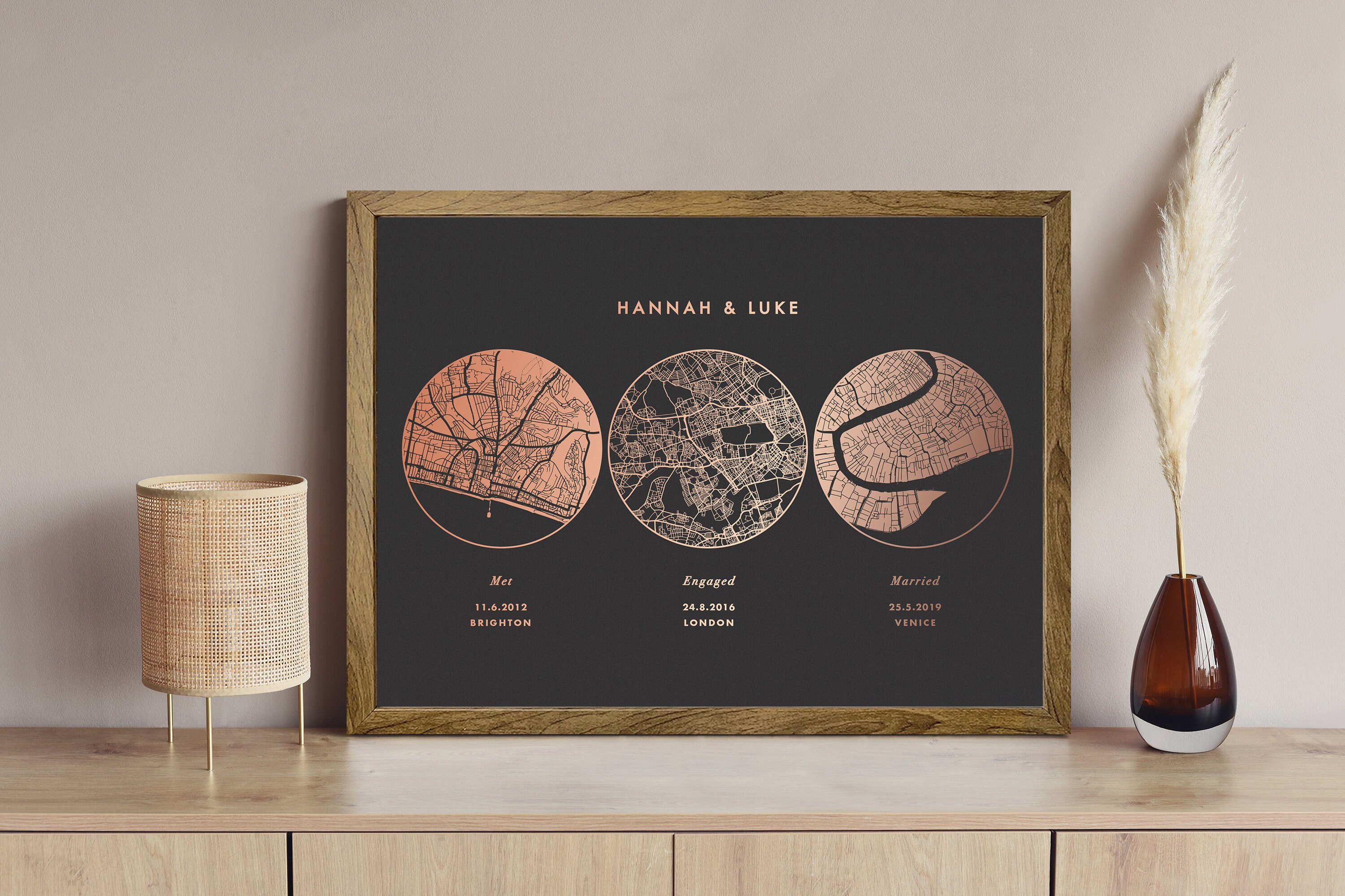 Custom Location Maps for Wedding Anniversaries Birthday Gifts - Etsy