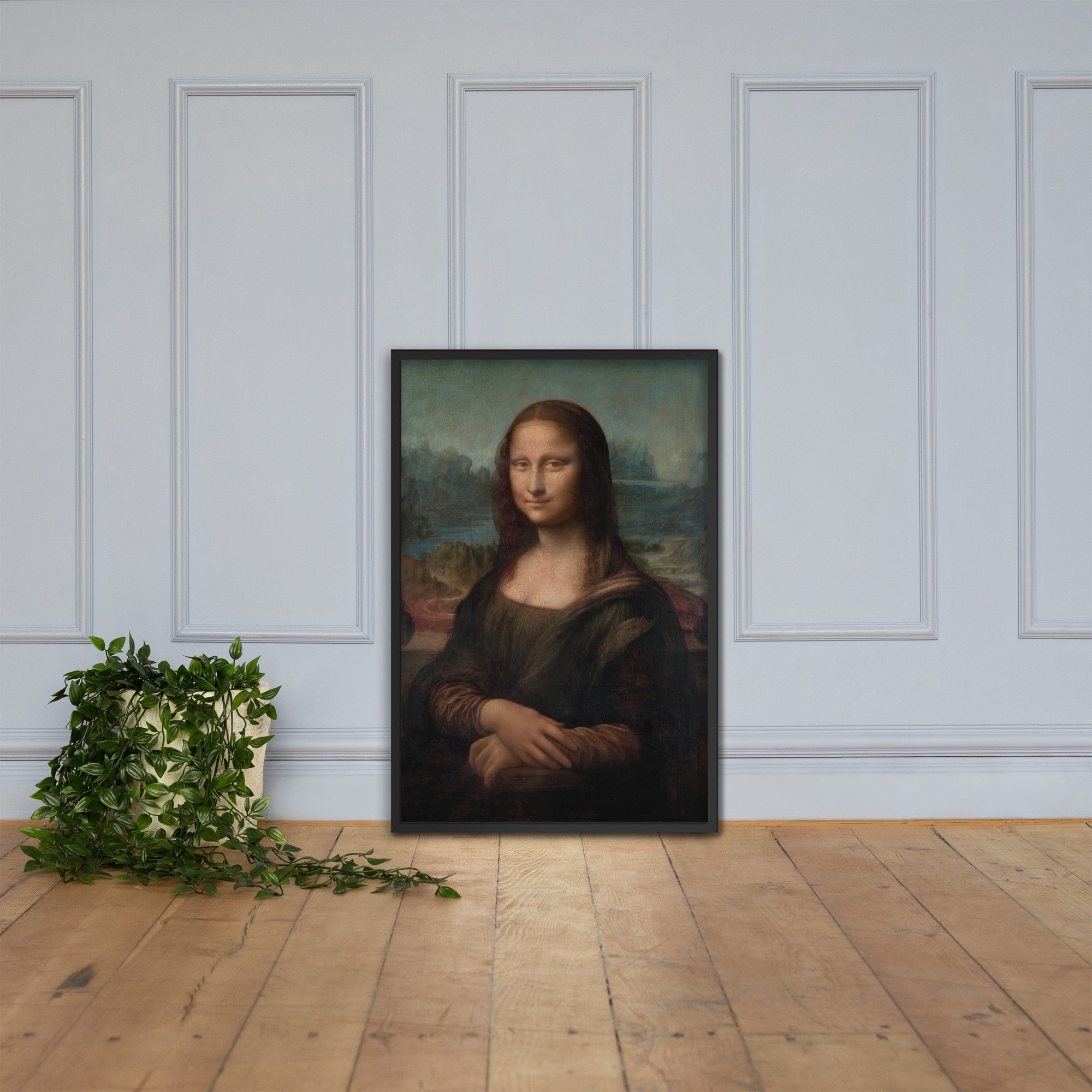 Leonardo Da Vinci Mona Lisa Large Framed Print - Etsy