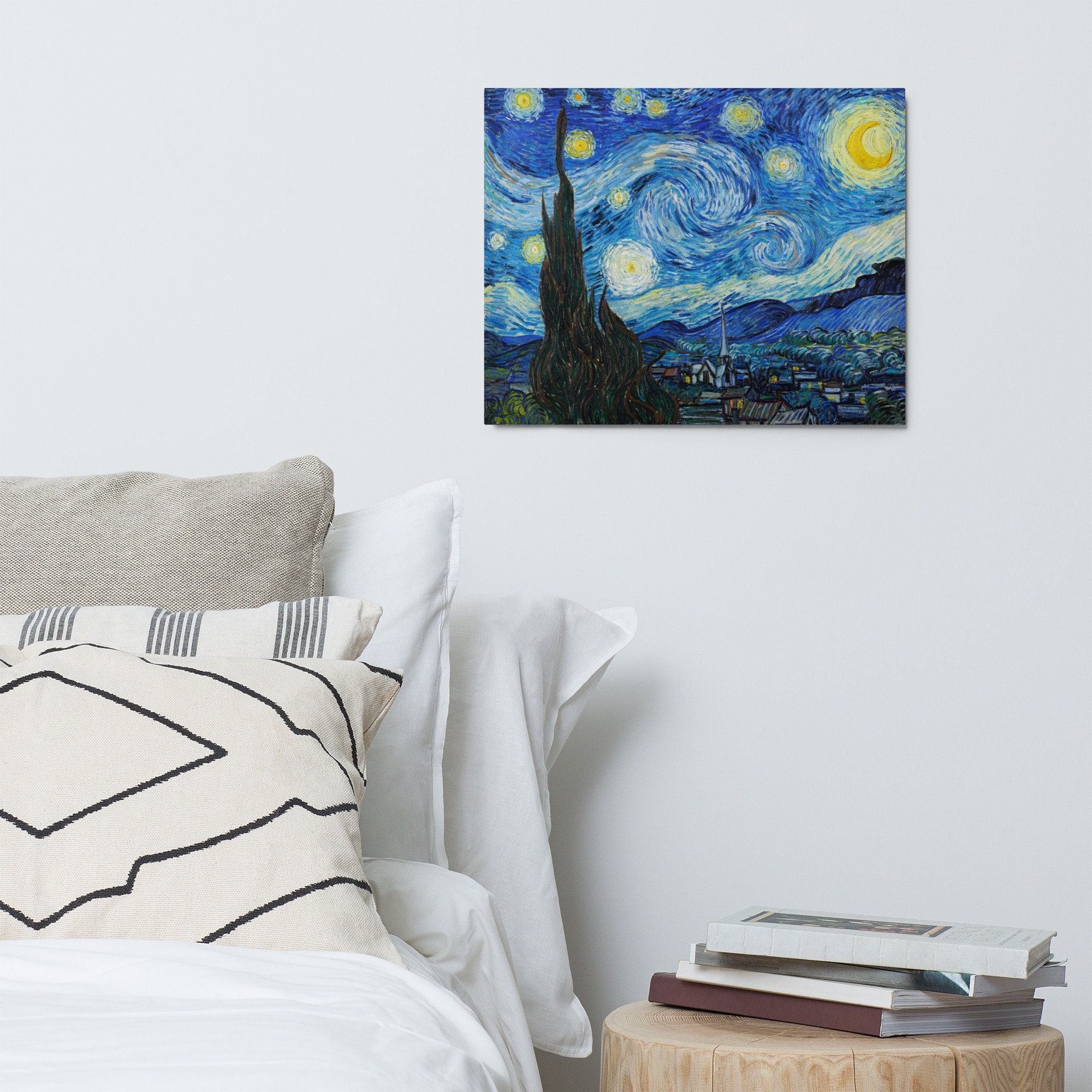 Vincent Van Gogh Starry Night Metal Poster - Large - Etsy
