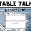 120 Printable Conversation Starter Cards,table Talk Game,social Anxiety ...