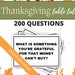 200 Printable Conversation Cards Thanksgiving,table Talk Thanksgiving ...